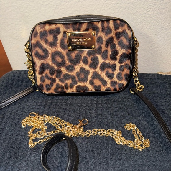 Michael Kors | Bags | Michael Kors Leopard Print Crossbody Bag | Poshmark